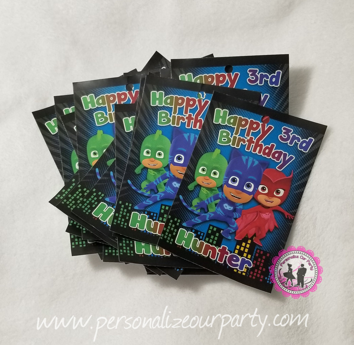 pj masks capri sun juice pouch labels-1 digital file or 1 dz printed l ...