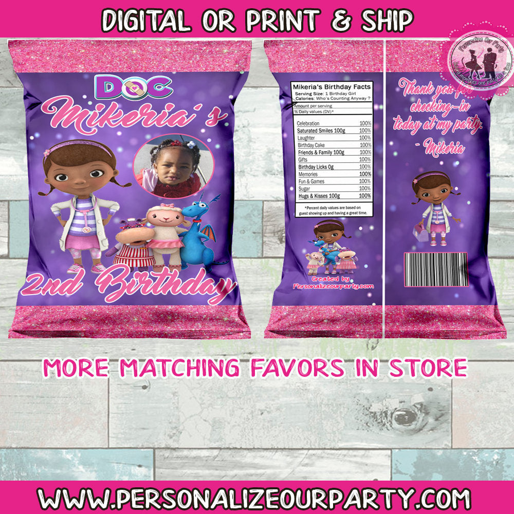 Doc Mcstuffins Bag Cake