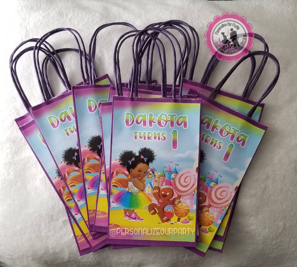 candy land gable box label sticker-custom gable box labels-digital or ...