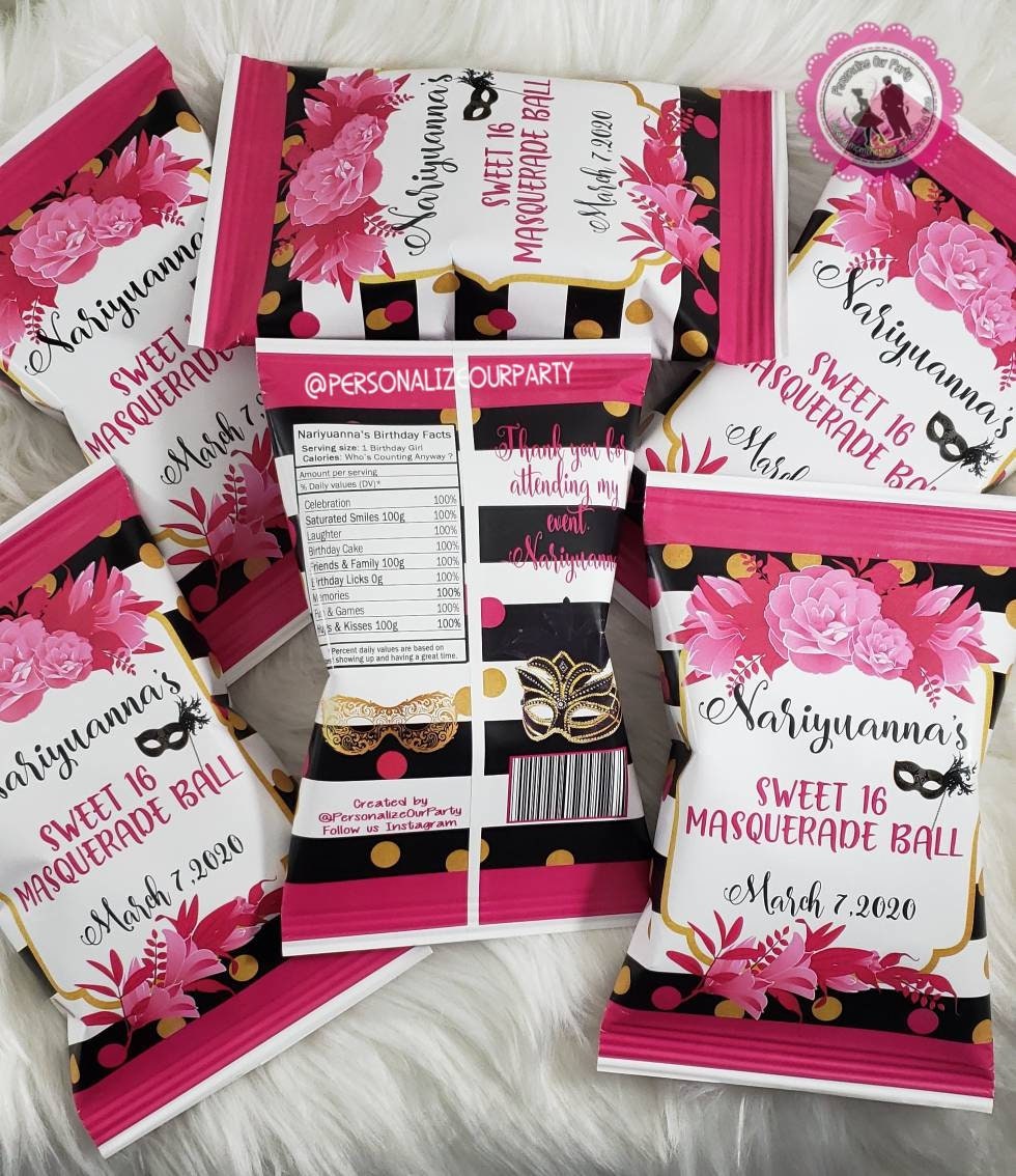 prom chip bags/wrappers -digital-print-chip bags-party favors-prom wat ...