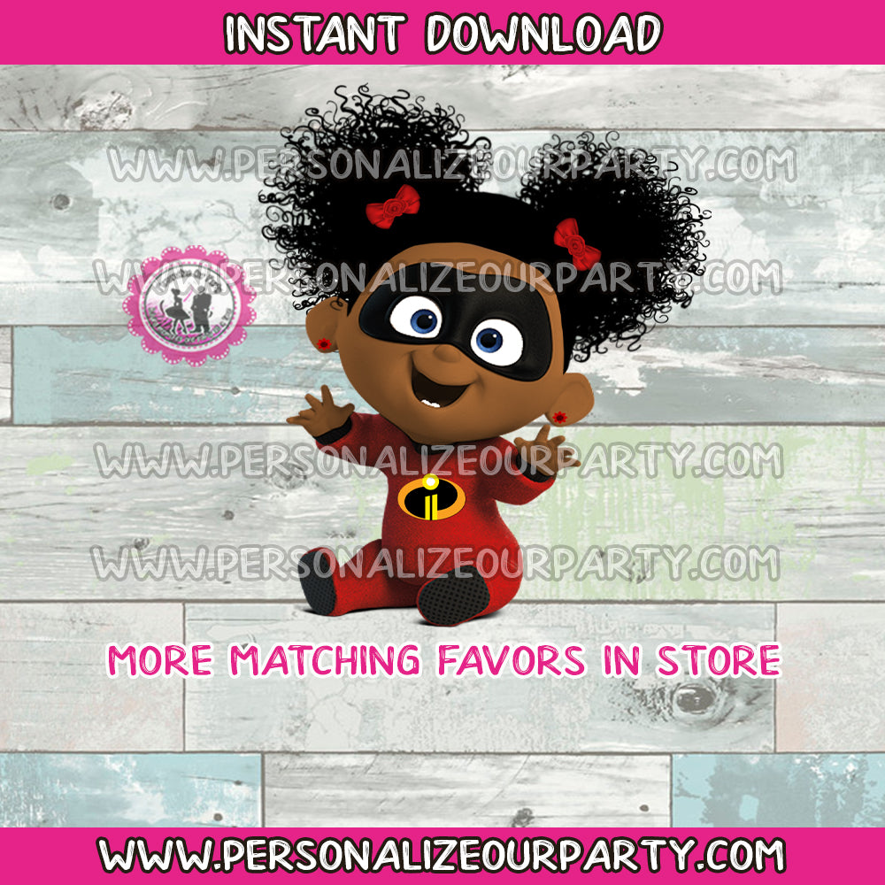 Instant Download African American Jack Jack Girl png – Personalize Our ...